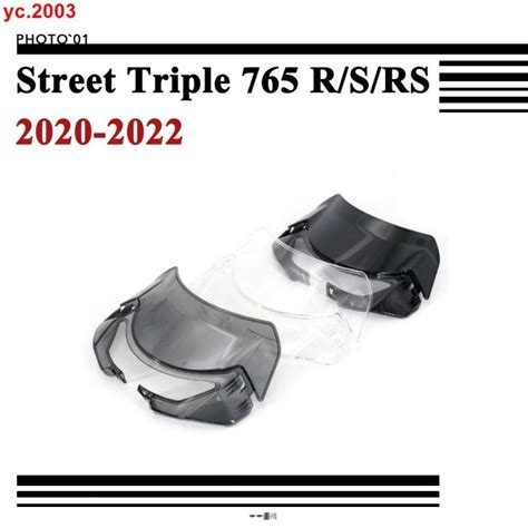 適用triumph 凱旋 Street Triple 765 S R Rs 擋風 風擋 擋風玻璃 風鏡 導流罩 蝦皮購物