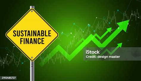 지속 가능한 금융 도로 표지판 및 비즈니스 그래프 비즈니스 성장 개념 친환경 투자 재무 전략 장기 성공 시장 분석 현대적인 디자인 3d 렌더링 웹 배너 0명에 대한 스톡