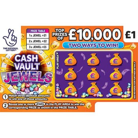 Cash Vault Jewels 2023 Scratchcard Lotto Scratchcards