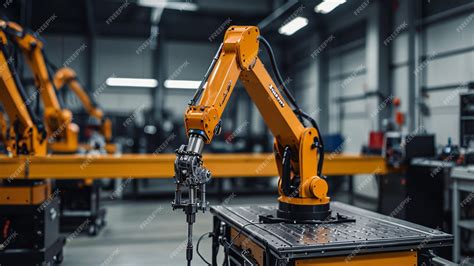 Advanced Robotics In Manufacturing And Production Premium Ai Generated Image