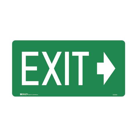 Exit Signs Exit With Right Arrow Jabac