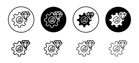 Operational Excellence Icon Set Collection Operational Excellence