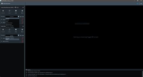 Broken Presets Interface In The Intel RealSense Viewer Multicam Issue IntelRealSense