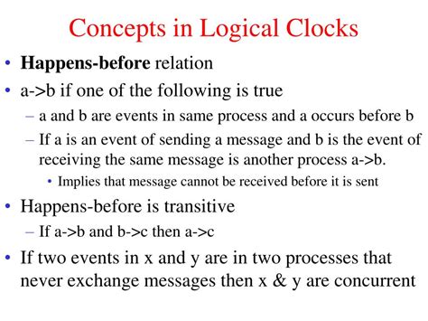 Ppt Logical Clocks Understanding Time Synchronization Algorithms Powerpoint Presentation Id
