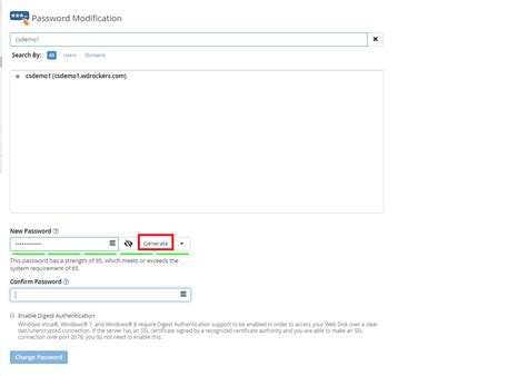 Enter New Password Servercake