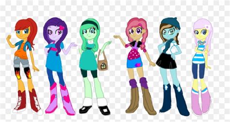 My Mane Six As Equestria Girls By Mintyfresh103 My Mane Six Equestria