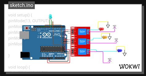 Relay 3 1 Led Copy Wokwi Esp32 Stm32 Arduino Simulator