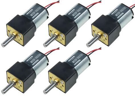 Shockley DC V RPM Speed Reduction Gear Motor With Plastic Dust Cover Cap Metal Gearbox N