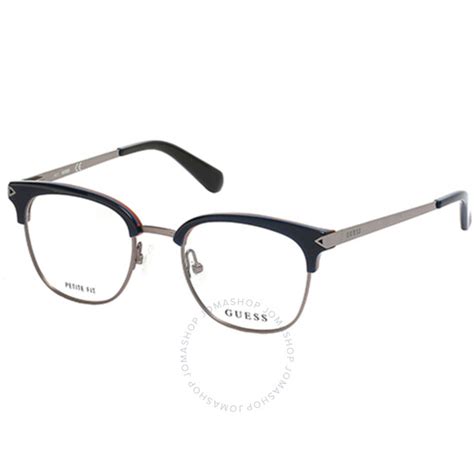 Guess Mens Blue Square Eyeglass Frames Gu195509251 664689974801 Eyeglasses Jomashop