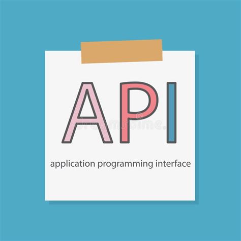 Interface De Programmation Dapplications Api Concept Dentreprise Illustration De Vecteur