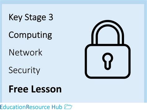 Free Lesson 1 Resources For Key Stage 3 Network Security Teaching Resources