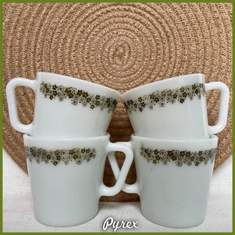 Pyrex Kitchen Pyrex Crazy Daisy Milk Glass Mugs Poshmark Pyrex Kitchen Pyrex Crazy Daisy Milk Glass Mugs Poshmark