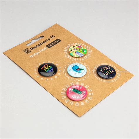 Raspberry Pi Badge Pack Series 1 The Pi Hut