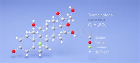 Triamcinolone Molecule Stock Illustrations 6 Triamcinolone Molecule Stock Illustrations