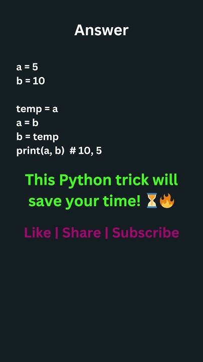 Mind Blowing Python Trick You Never Knew 🤯 1 Line Code Hack Python Youtube