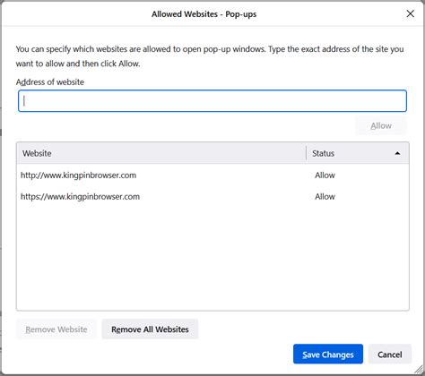 How To Allow And How To Block Popups On Firefox Kingpin Private Browser