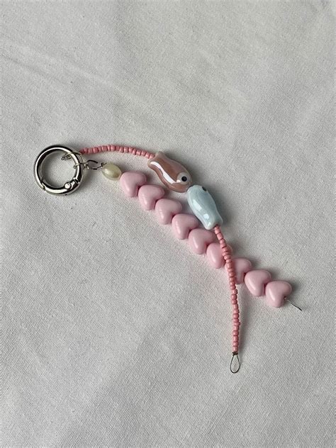 Брелок для ключей в 2025 г Бисерные украшения Брелок Глиняные украшения