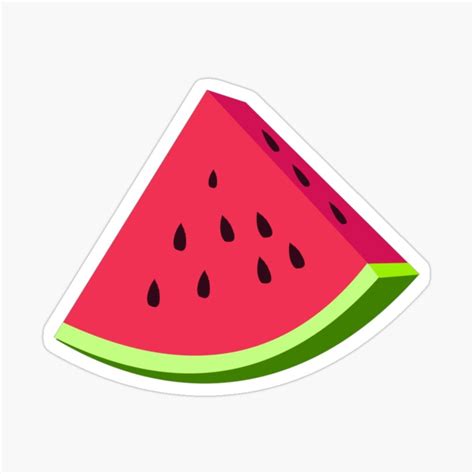 Watermelon Sticker By Kazoza