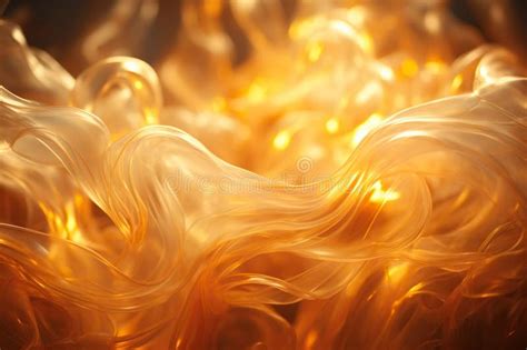 Abstract Golden Wave Pattern With Liquid Effect Place For Text Generated By Artificial