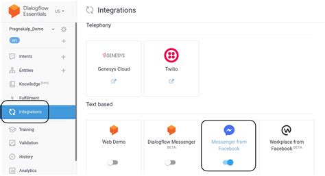 Dialogflow Tutorial Create Facebook Messenger Bot Using Dialogflow Integration