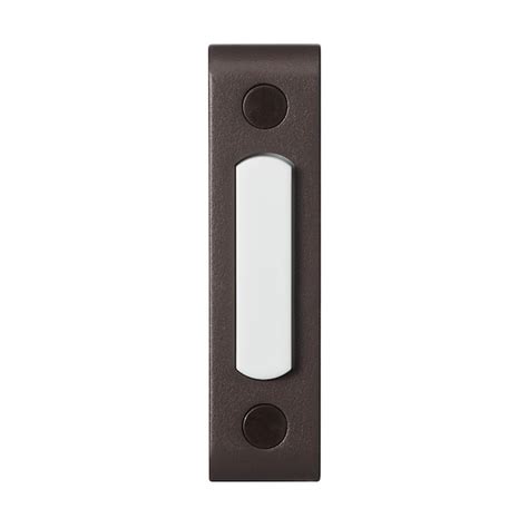 Craftmade Wired Surface Mount Pewter Finish Doorbell Push Button With Illuminated Led Chime