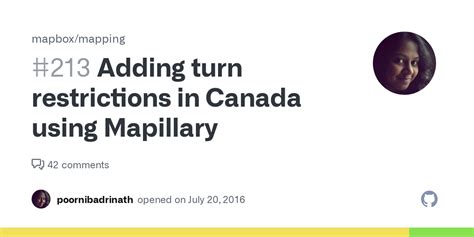 Adding Turn Restrictions In Canada Using Mapillary · Issue 213 · Mapboxmapping · Github
