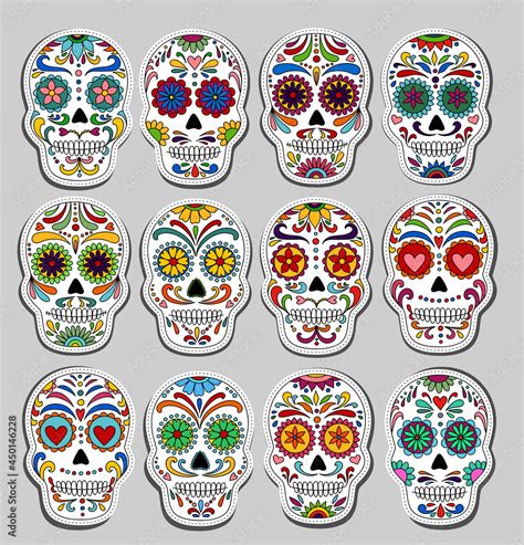 Dia De Los Muertos Sugar Skull Tattoos