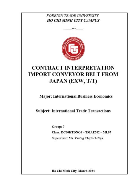 mid term assignment contract for intl transaction pdf indemnity