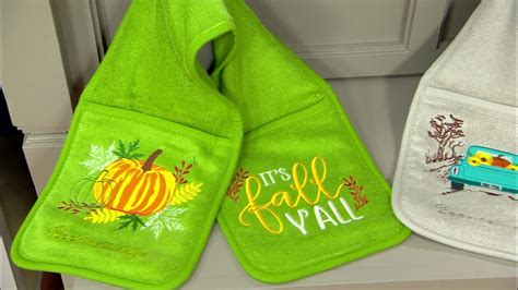 Cooking Buddy Harvest Towel And Pot Holder Campanelli On Qvc Youtube