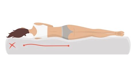 Premium Vector Incorrect Sleeping Body Posture Not Healthy Sleeping