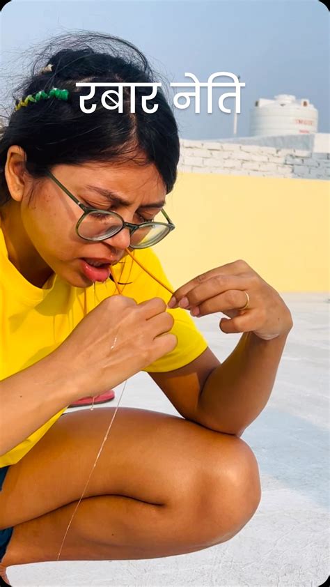 Yogacharya Diwakar Vyas Both “jala Neti” And “rabar Neti” Are Yogic Practices Aimed At Nasal