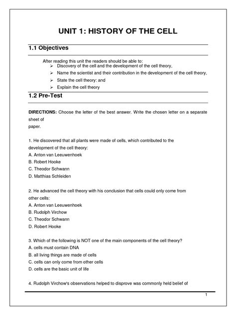 Cell And Molecular Bio Module Final Pdf Cell Biology Organisms