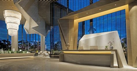 고급 호텔 로비 및 리셉션의 3d 렌더링 사진 Unsplash의 접수처 이미지