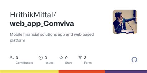 GitHub HrithikMittal Web App Comviva Mobile Financial Solutions App