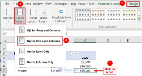 How To Show Grand Total In Pivot Table 3 Easy Methods