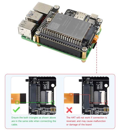 Raspberry Pi 5 PCIe To M 2 5G 4G 3G HAT With RM520N GL
