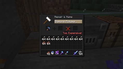 How To Avoid Too Expensive Warning In Anvil In Minecraft
