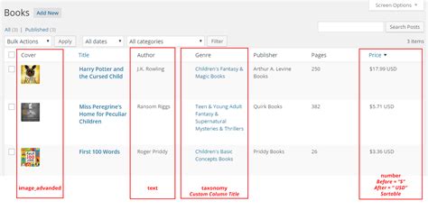 Mb Admin Columns Show Wordpress Custom Fields In Admin Pages Meta Box