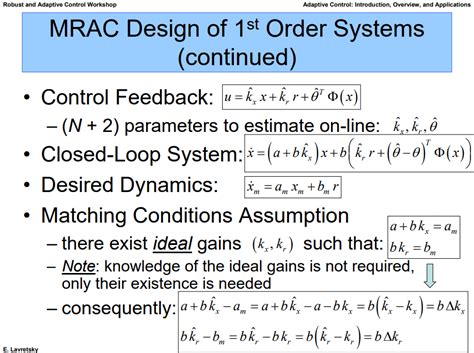 Model Reference Adaptive Control Lyapunov Derivation R Controltheory