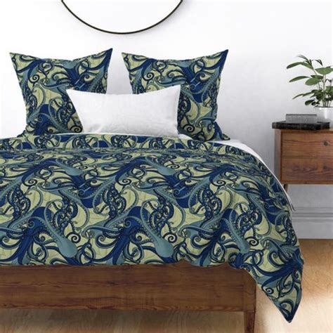 entangled octopus fabric spoonflower