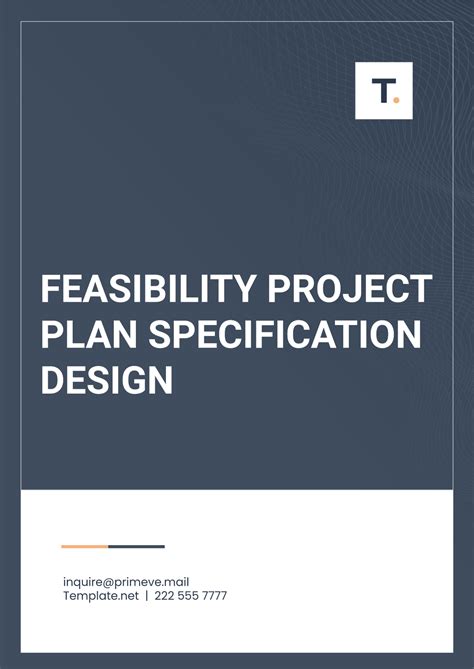 Free Feasibility Project Plan Specification Design Template To Edit Online