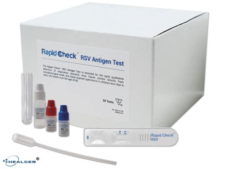 Rapid Check™ Rsv Antigen Rapid Test Kit Clia Waived 20 Box