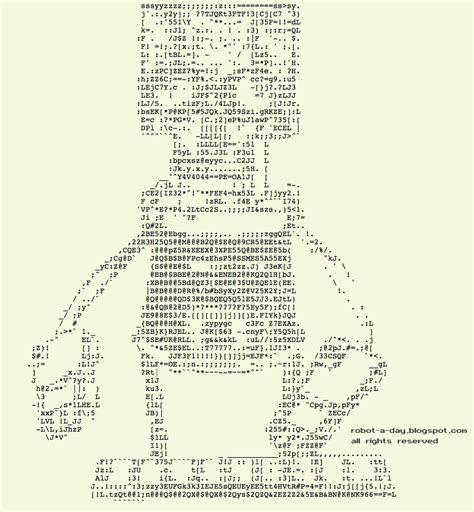 Robot A Day 119 Binary Steampunk Skull