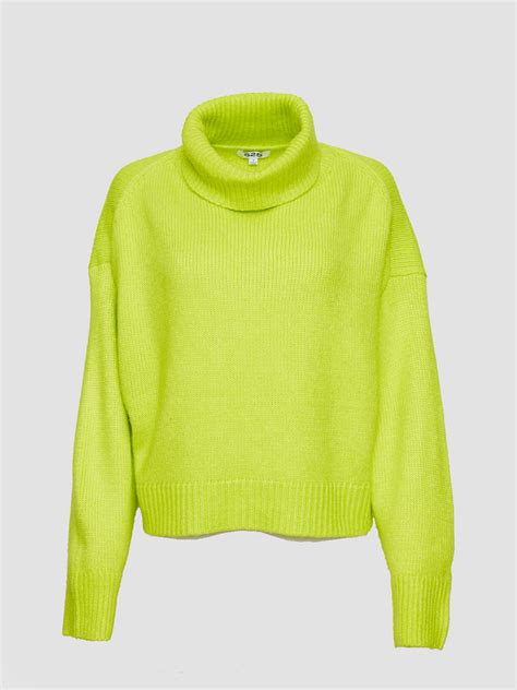 Relaxed Turtleneck Peridot Carbon38