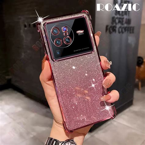Luxury Electroplated Glitter Anti Fall Protective Phone Casing For Vivo