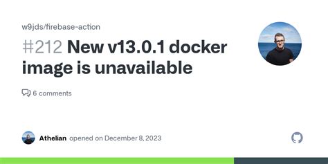 New V1301 Docker Image Is Unavailable · Issue 212 · W9jdsfirebase