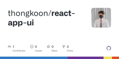 Github Thongkoonreact App Ui