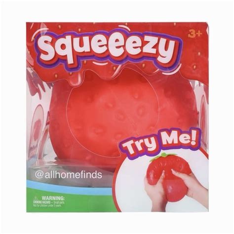 Sunny Days Jumbo Squeezy Strawberry Squishy Toy Stress Relief Sensory