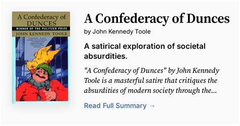 A Confederacy Of Dunces Summary Audio Analysis Faq