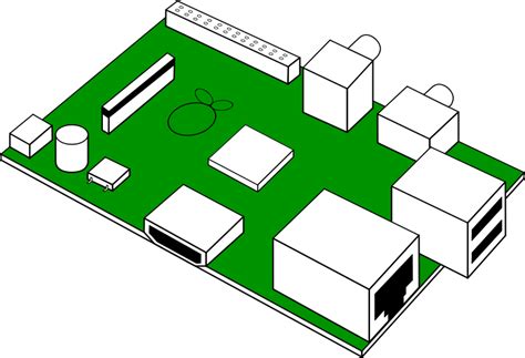 clipart looks like raspberry pi printed circuit board